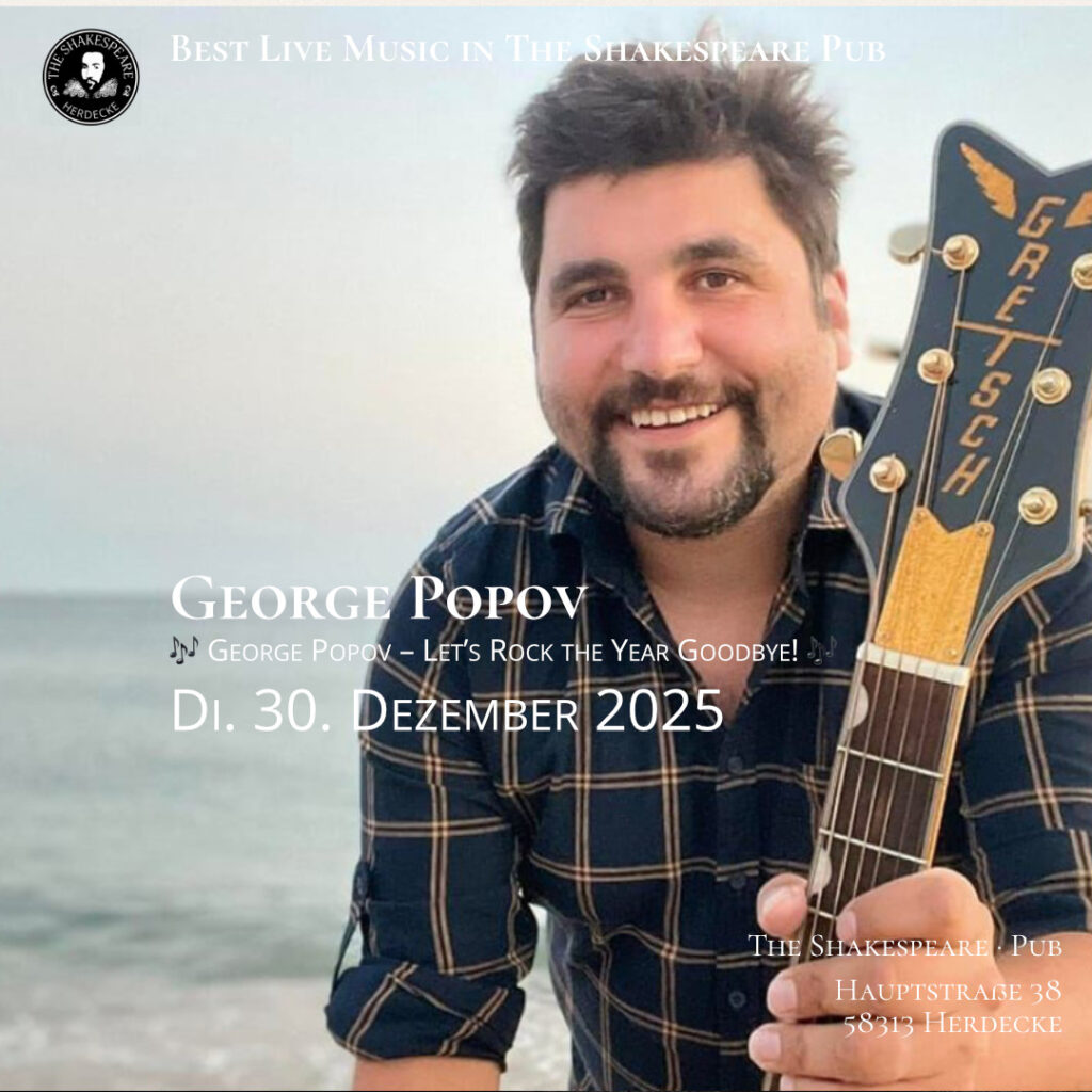 🎶 George Popov – Let’s Rock the Year Goodbye! 🎶 – The Shakespeare · Pub